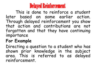 Microteaching reinforcement | PPTX