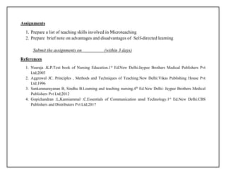 Micro teaching ,self directed learning | PDF