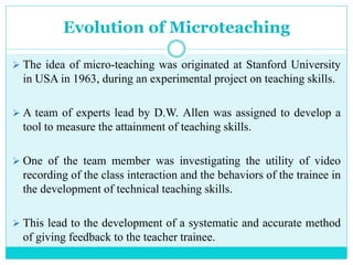 Microteaching seminar ppt | PPTX | Homework and Study | Education