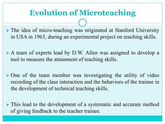 Microteaching seminar ppt | PPTX | Homework and Study | Education