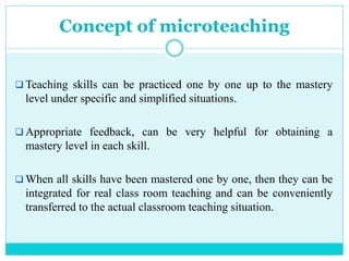 Microteaching seminar ppt | PPTX | Homework and Study | Education