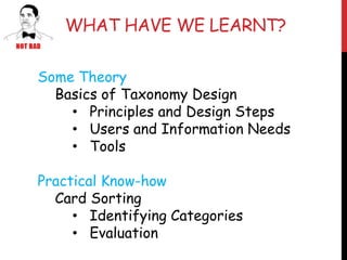 Designing a Taxonomy For a Company's Website | PPTX