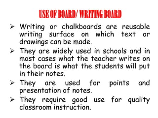Microteaching use of board | PPTX