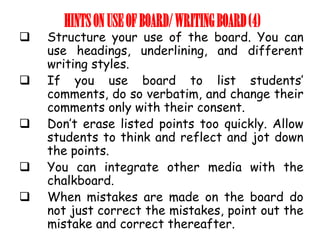 Microteaching use of board | PPTX