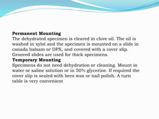 Microtechnique/Microtomy for histology and permanent slide preparation ...