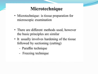 Microtechnique/Microtomy for histology and permanent slide preparation ...