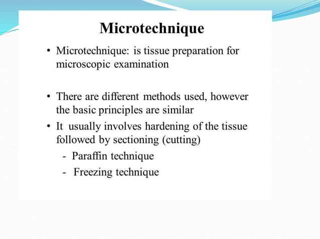 Microtechnique/Microtomy for histology and permanent slide preparation ...
