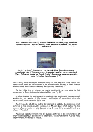 Microtechnologies: Past, present and future | DOC