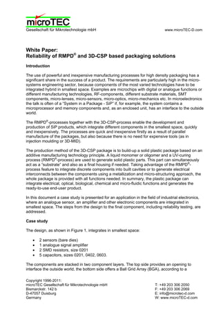 White Paper Packaging 3D | PDF