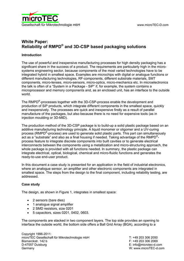 White Paper Packaging 3D | PDF