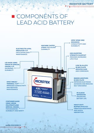 MICROTEK’S ALL-NEW INVERTER BATTERY in India | PDF