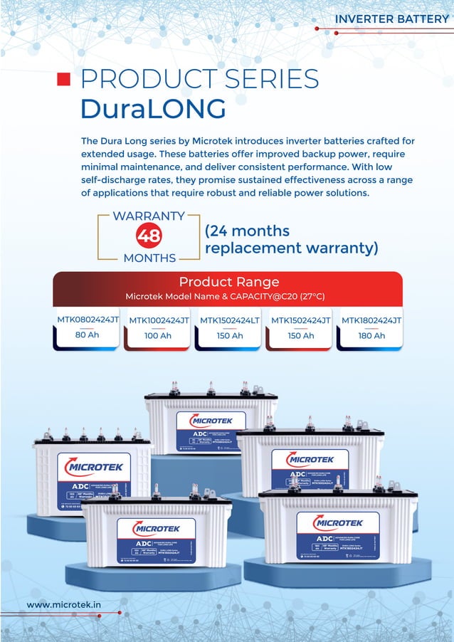 Microtek's Next-Gen Inverter Battery: Featuring Revolutionary ADC ...