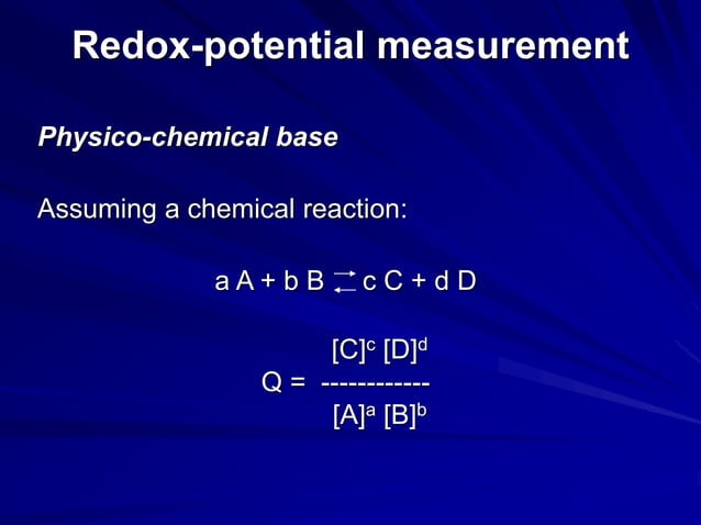 Redox-potential measurement as a rapid method for microbiological ...