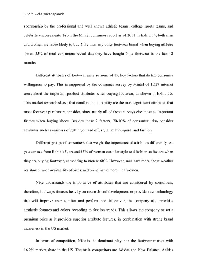 Nike's pricing strategies | PDF