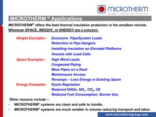Microtherm For Pipework | PPT
