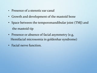 Microtia and ear abnormalities final | PPT