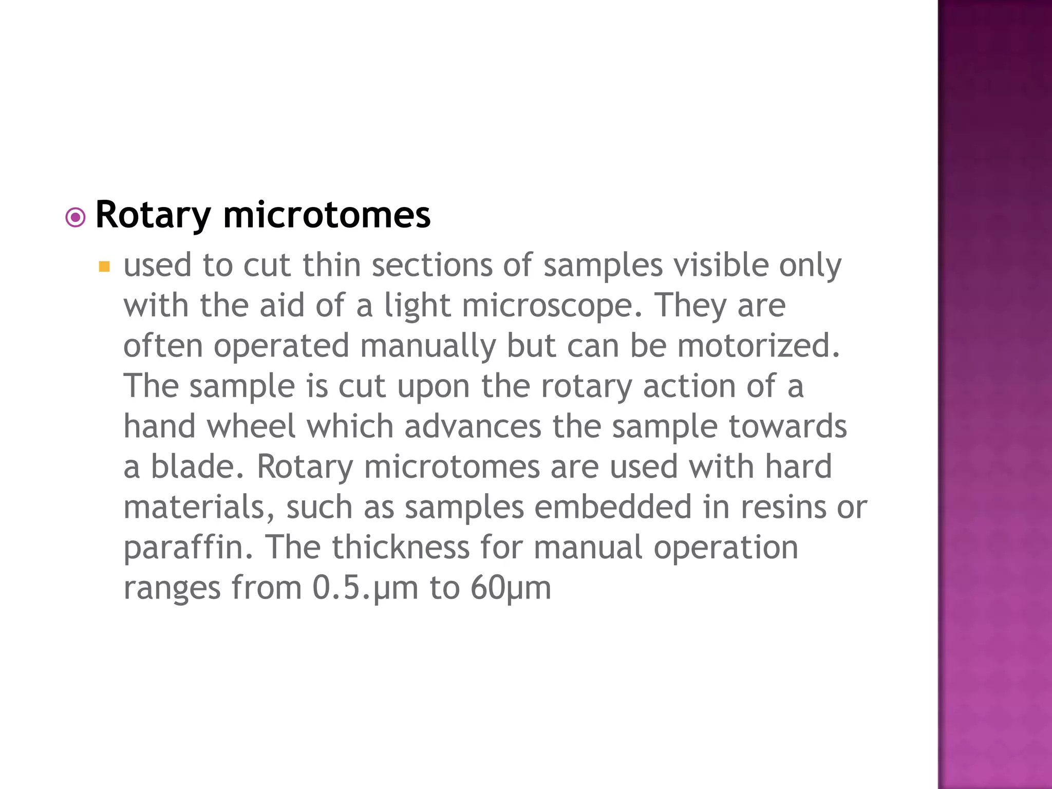 Microtome | PPTX