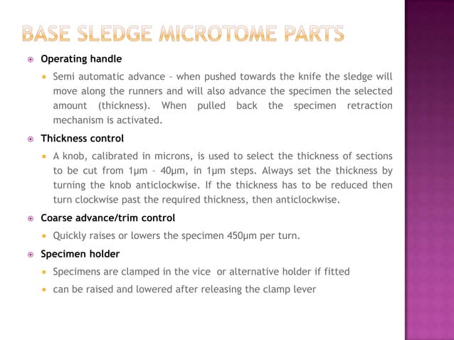Microtome Pptx Physics Science