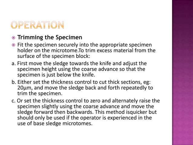 Microtome | PPTX | Physics | Science