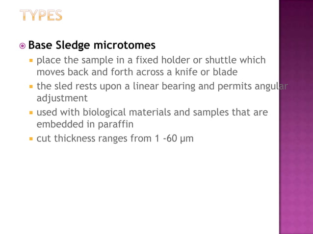 Microtome | PPTX | Physics | Science