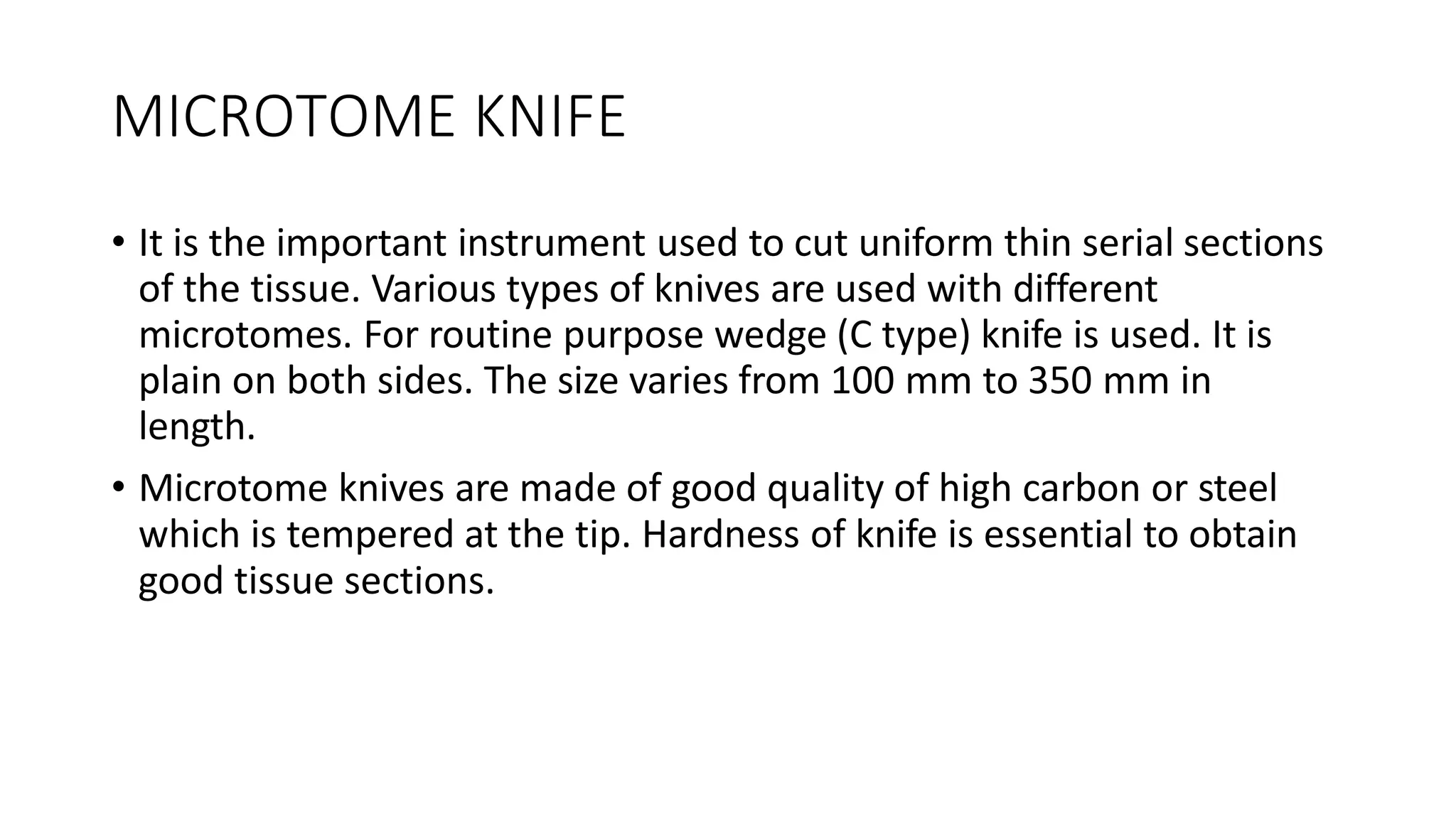 MICROTOME and it's TYPES | PPTX