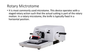 MICROTOME and it's TYPES | PPTX