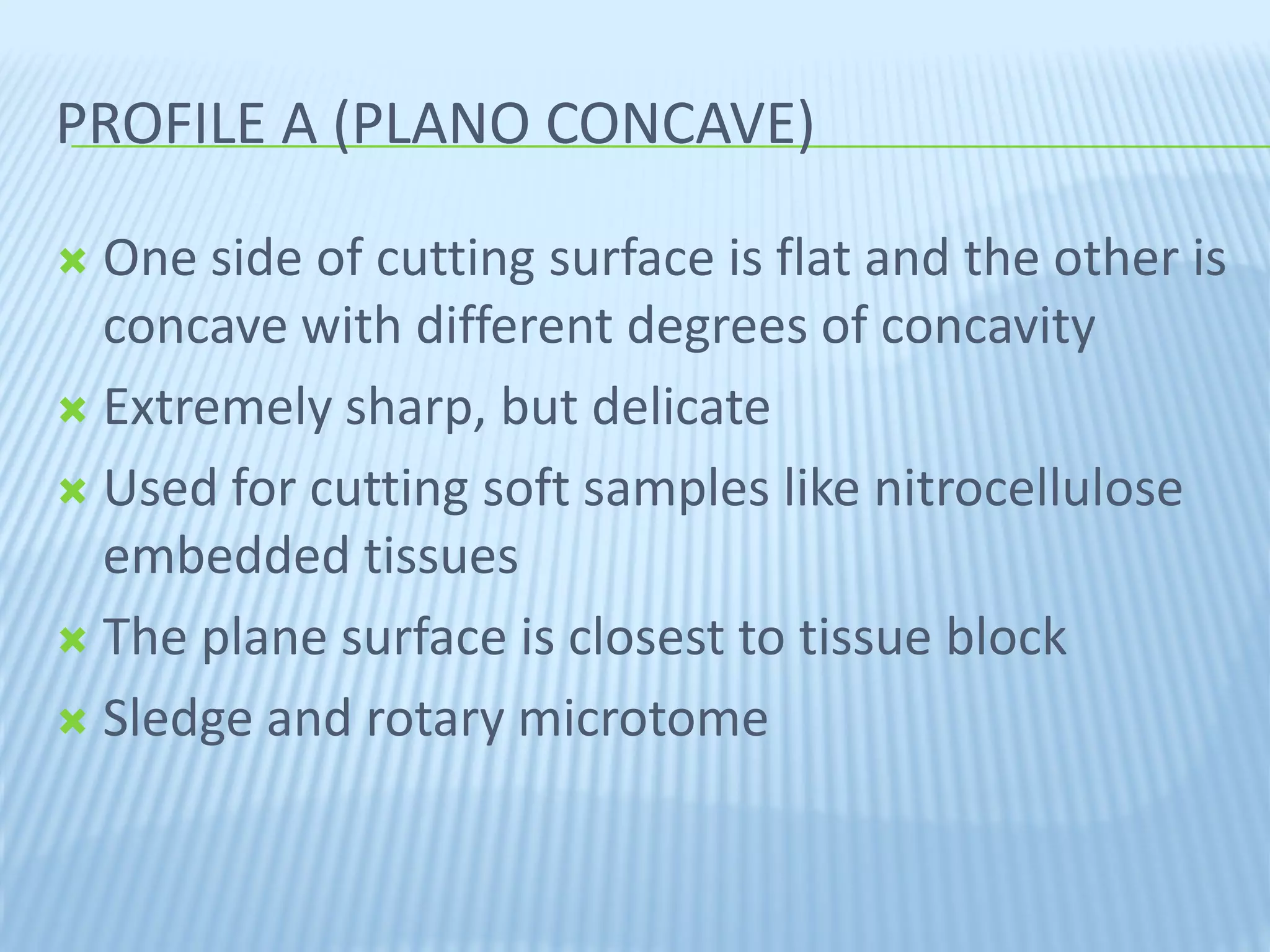 Microtome knife profile | PDF