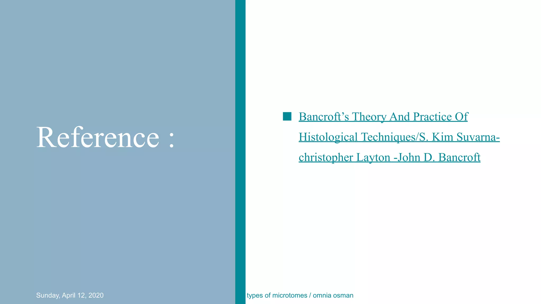 Types Of Microtomes In Histopathology | PPTX