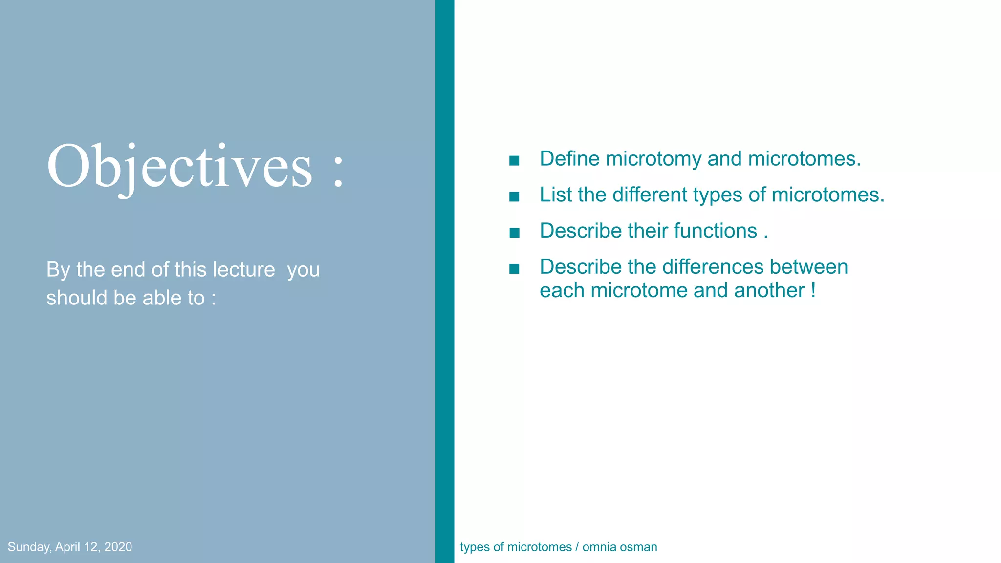 Types Of Microtomes In Histopathology | PPTX