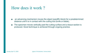 Types Of Microtomes In Histopathology | PPTX
