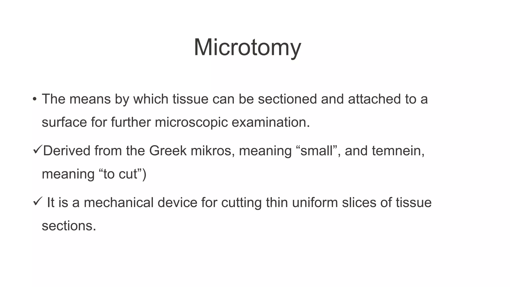 Microtomy | PPTX