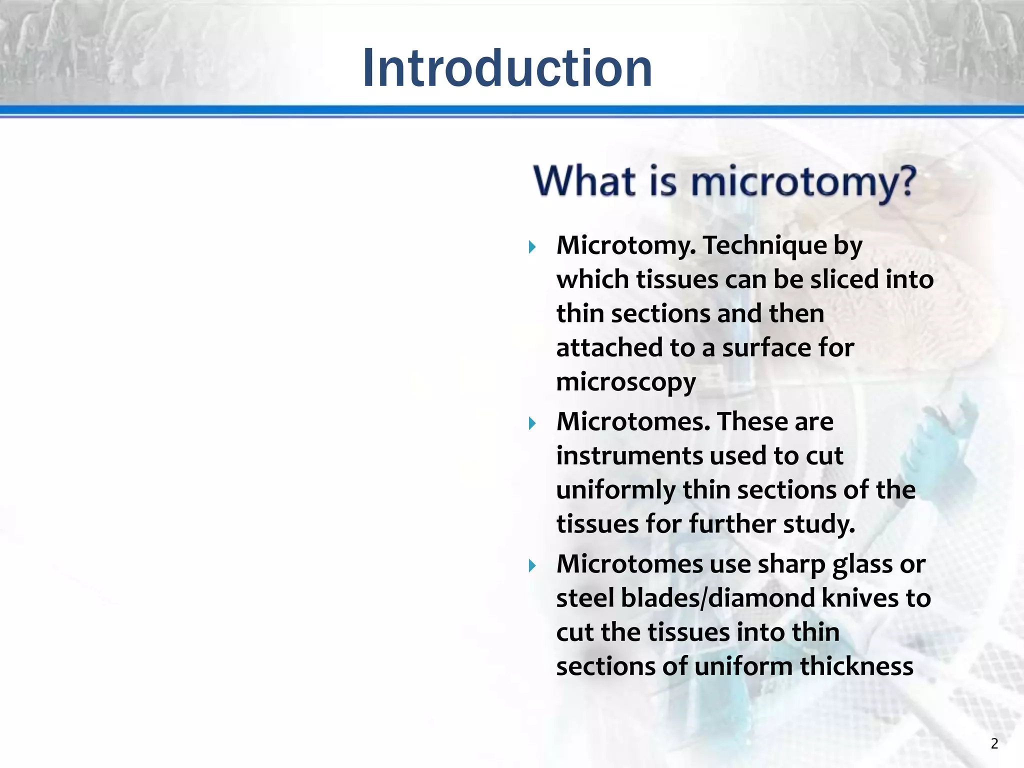 microtomy | PPTX