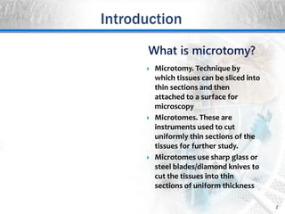 microtomy | PPTX
