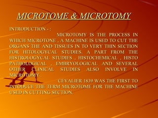 Microtomy | PPT