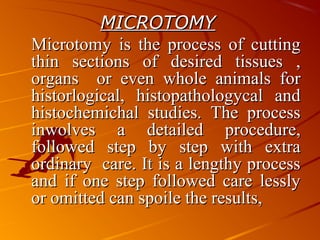 Microtomy | PPT