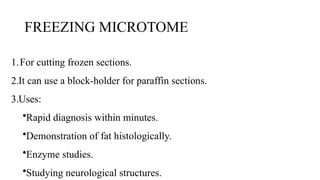 MICROTOMY techniques powerpoint presentation | PPTX