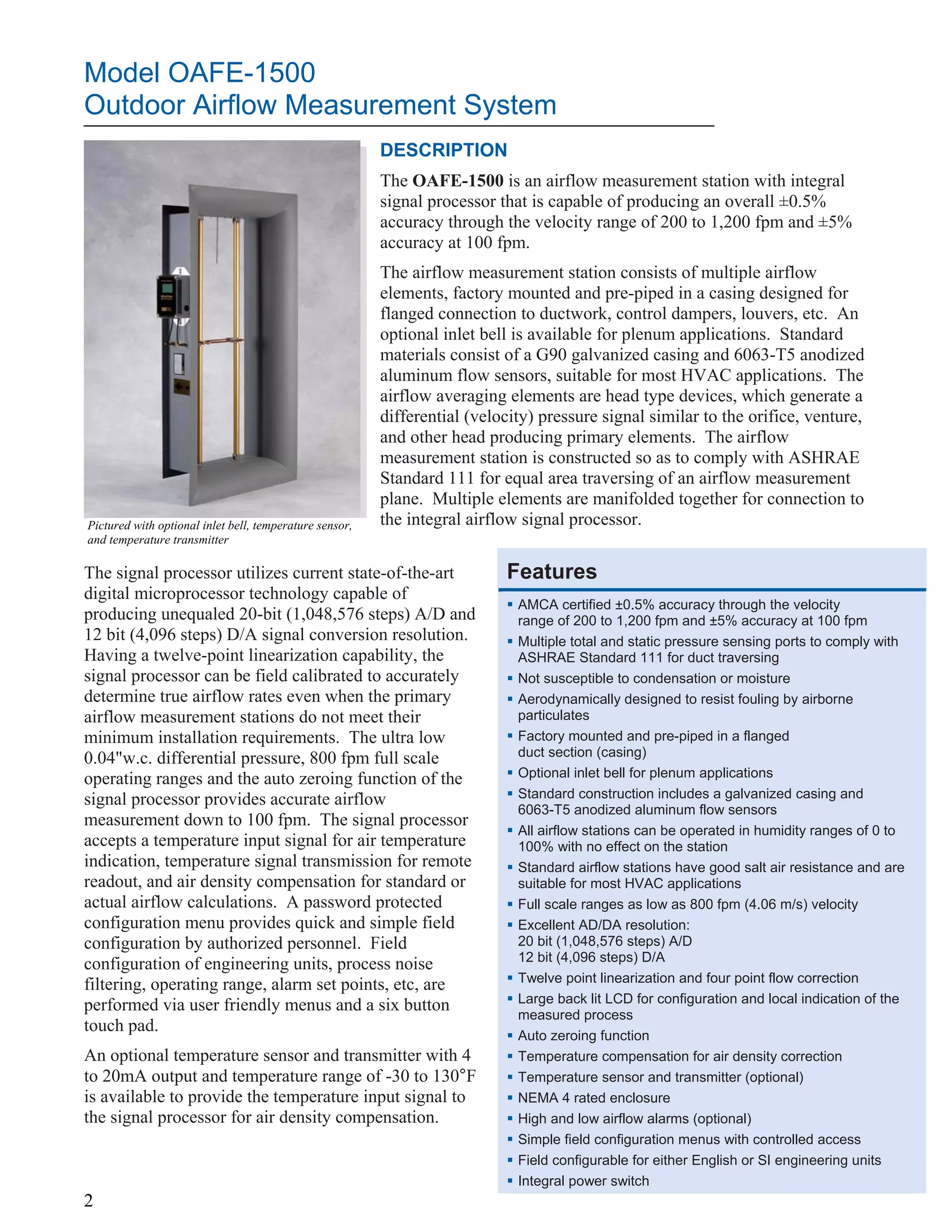 Microtrans differential pressure and airflow signal processor | PDF