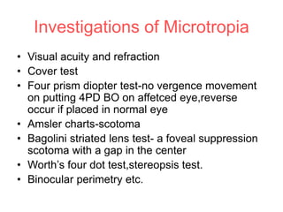 Microtropia - Definition, Types and Shot Note | PDF
