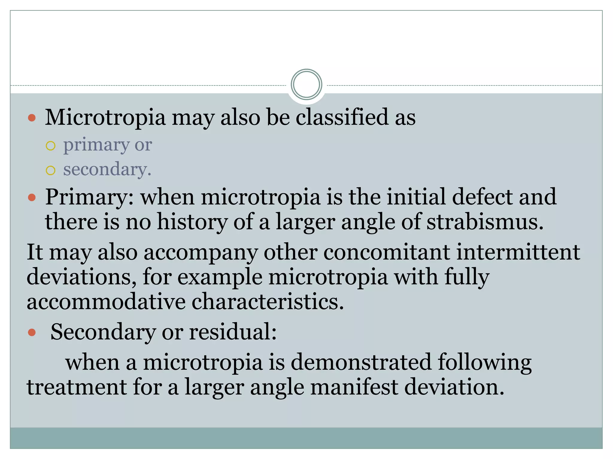 Microtropia | PPTX