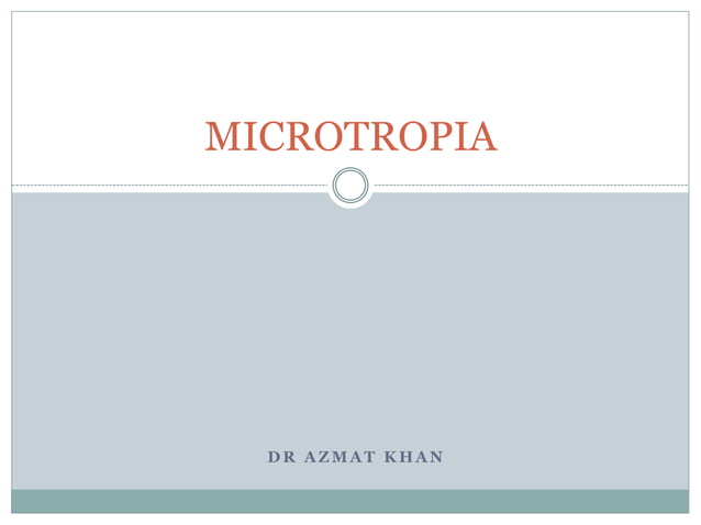 Microtropia | PPTX | Eye and Vision Conditions | Diseases and Conditions