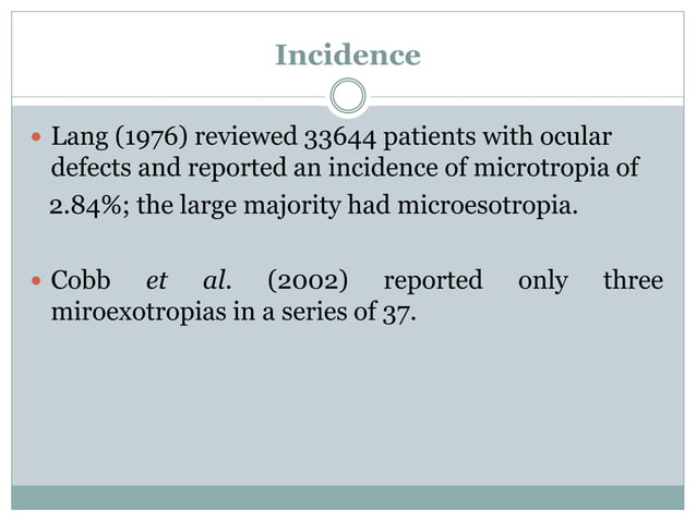 Microtropia | PPTX | Eye and Vision Conditions | Diseases and Conditions