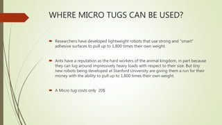 Micro tugs | PPTX