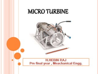 Micro Turbine | PPTX