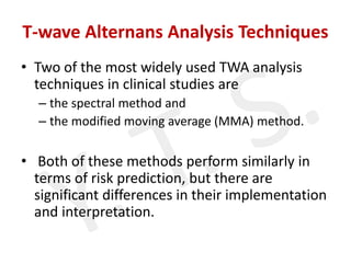 Micro t wave alternans | PPT