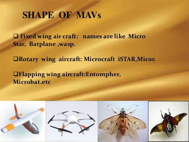 Micro aerial vehicles