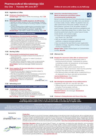 Pharmaceutical Microbiology USA 2017 | PDF