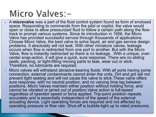 Micro valves | PPTX