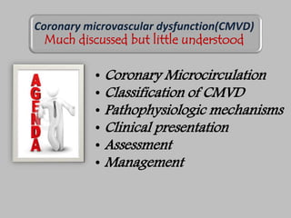 coronary microvascular dysfunction | PPTX