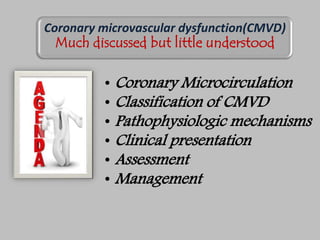 coronary microvascular dysfunction | PPTX