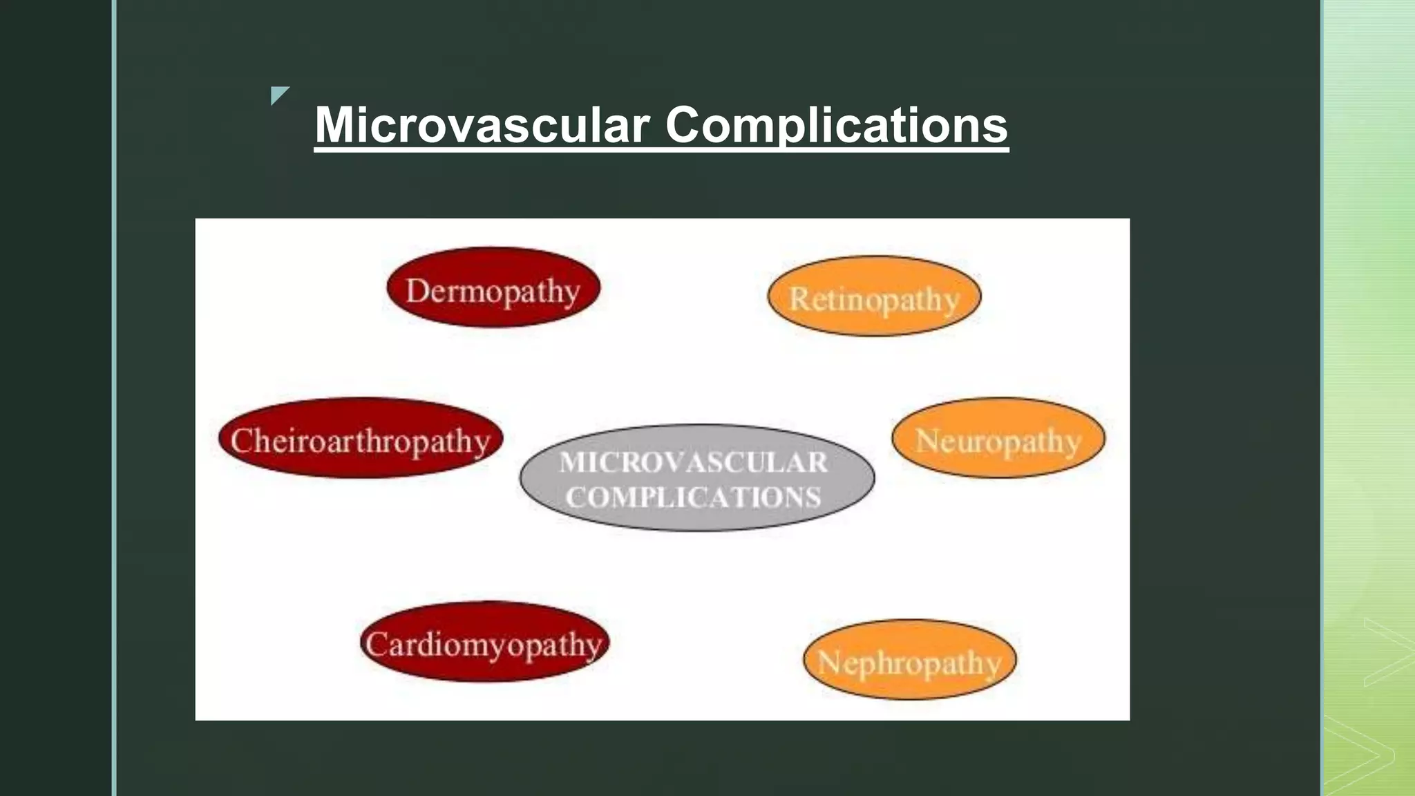 Microvascular complications of diabetes(Endocrinology) | PPTX